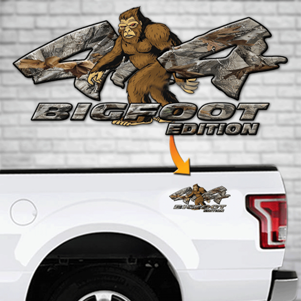 Bigfoot Edition 4x4 Decal – Gift Shop City