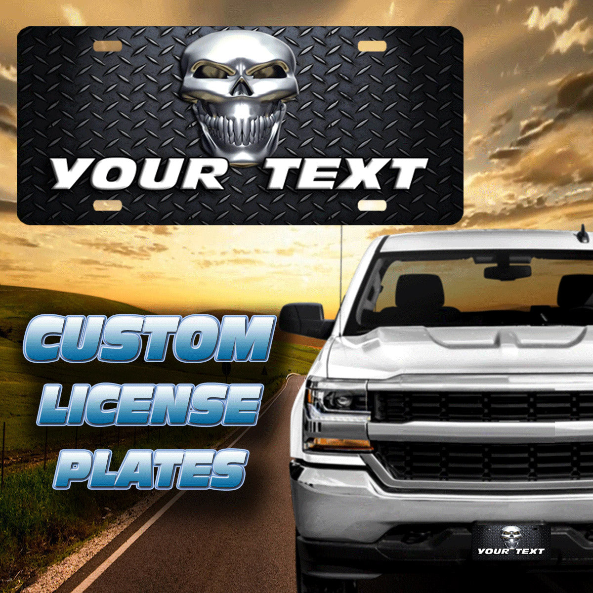 Custom License Plate – Gift Shop City