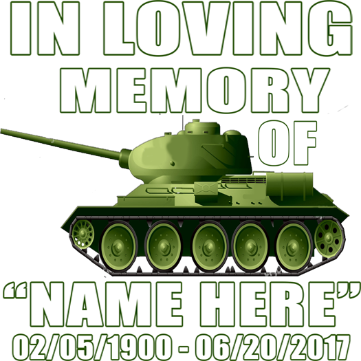 In Loving Memory Army Decal – Gift Shop City