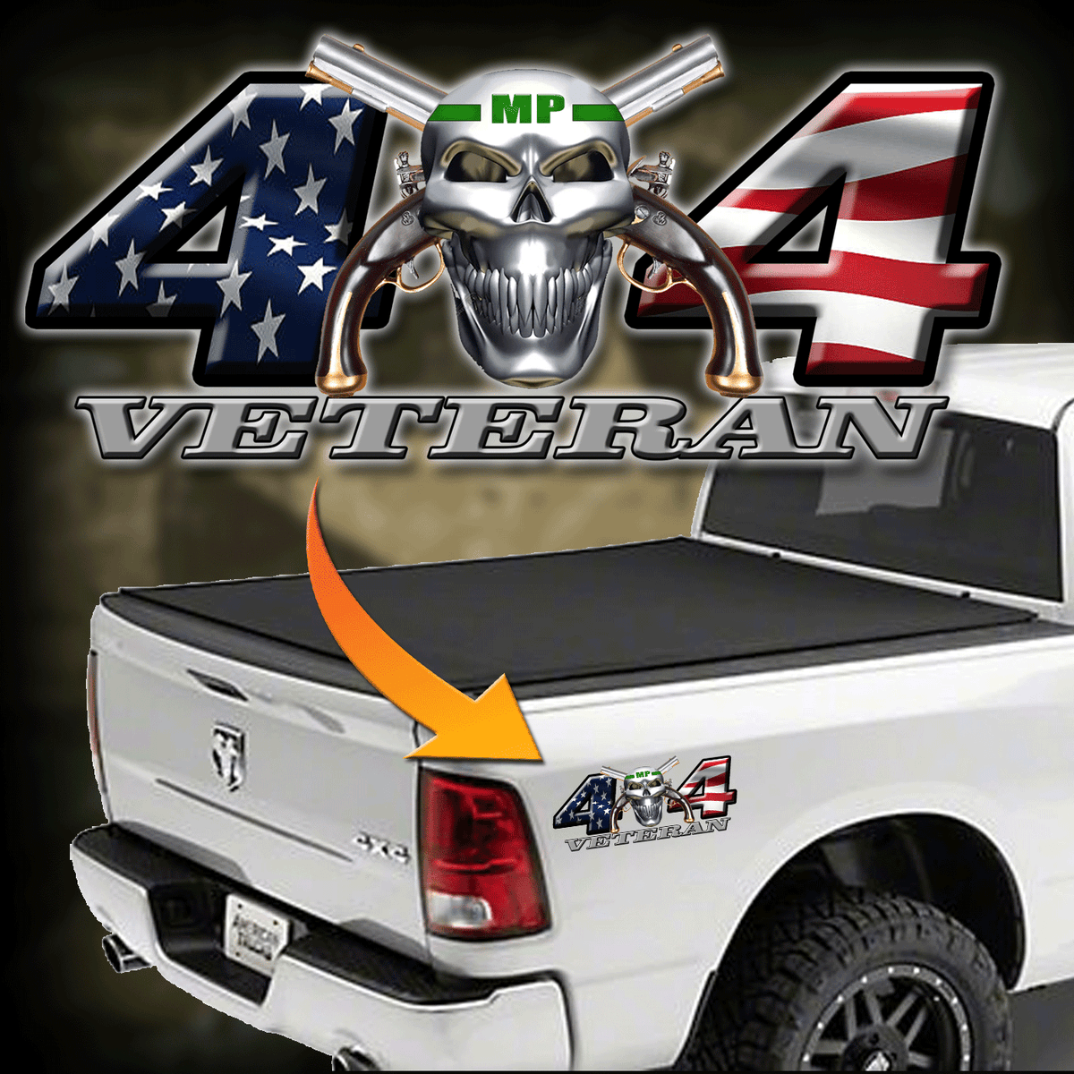 Military Police Skull Decal – Gift Shop City